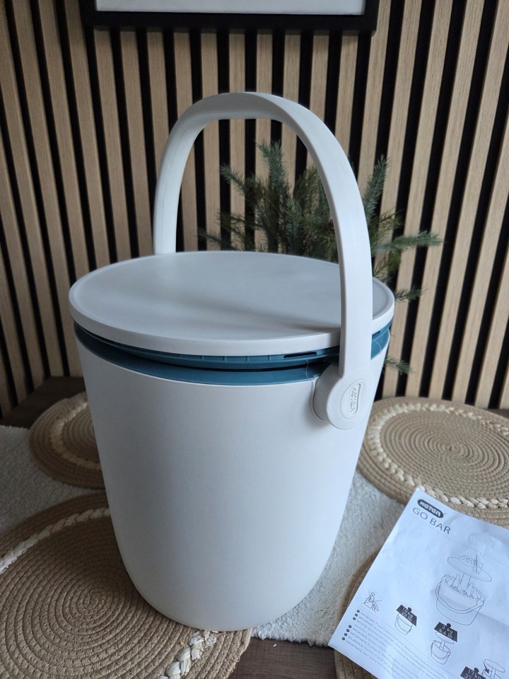 Keter Go Bar Portable Cooler & Side Table | Outdoor Drinks Ice Bucket ...