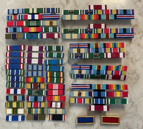 US MILITARY RIBBON BARS AND RIBBONS LARGE MIXED LOT | eBay