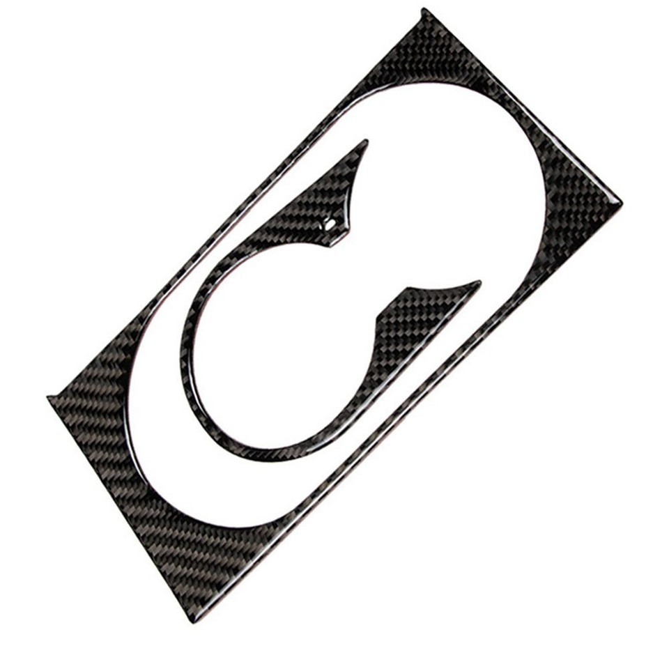 Black Carbon Fiber Gear Shift Box Panel Sticker Cover Trim for Mercedes ...