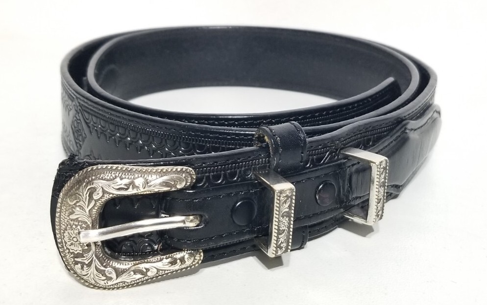 Smith & Wesson Black Leather Western Style Tooled Sil… - Gem