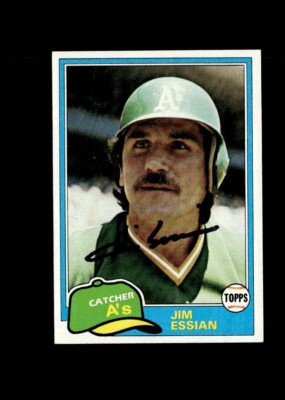 Jim Essian Oakland A's 1981 Topps authentic autographed card | eBay