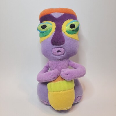 Tiki Stuffed Toy Drummer Tiki Bar Decor~ Party Hardy~Purple Drum Fiesta ...