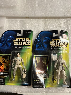 Kenner Star Wars POTF Hoth Rebel Soldier And Snow Trooper 76281698212| eBay