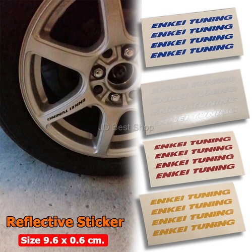 Enkei Tuning Sticker Reflective For Wheels JDM Style Die-cut Vinyl Car ...