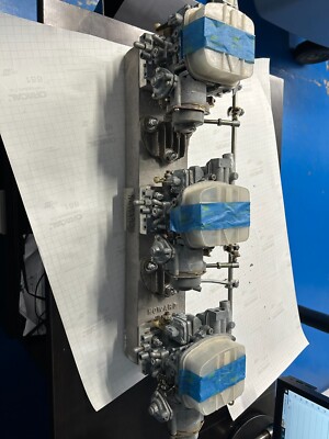 Inline 6 Cylinder Chevy Three Carter Weber 2 Barrel Carburetors | eBay