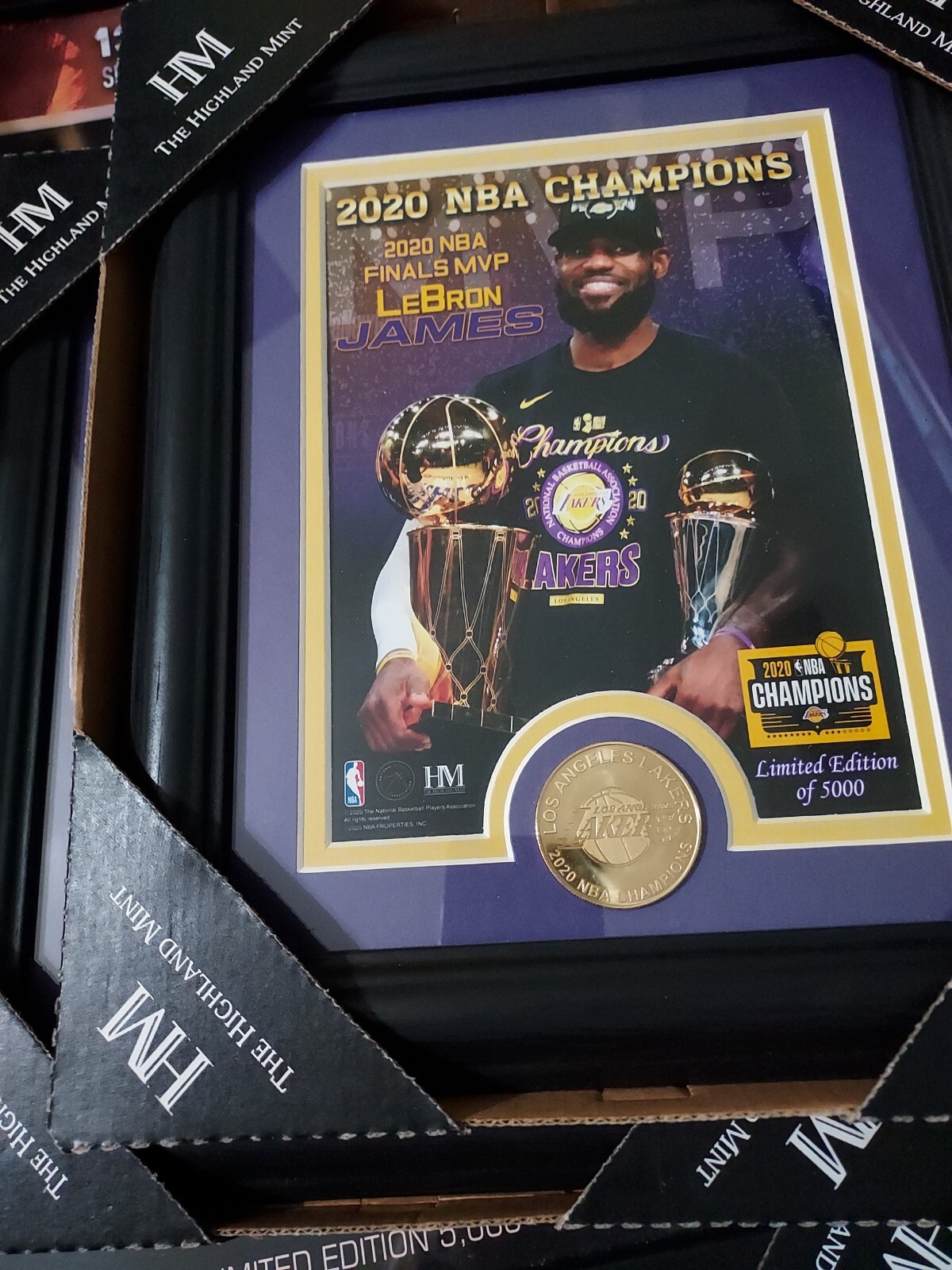 10x12 2020 LAKERS - LeBRON JAMES Championship Pic Framed Photo w/Coin ...