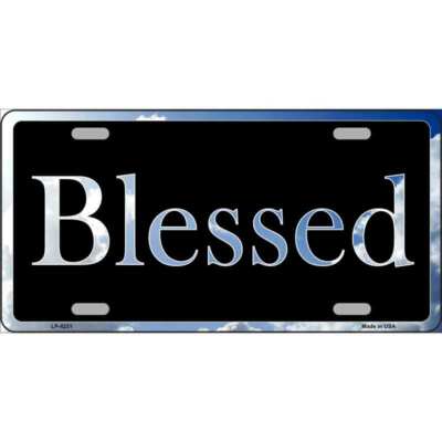 Blessed Blue Sky Cloud Metal Novelty License Plate Tag LP-4231 | eBay
