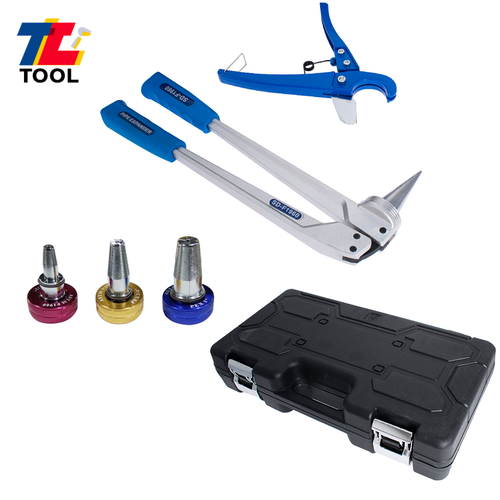 Pex Expander Tool Kit Tube Expander with 1/2" 3/4" 1" Expander Heads ...