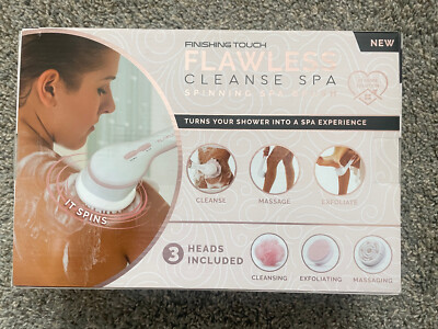Spinning Spa Brush Finishing Touch Flawless Cleanse Spa 3 Heads NEW! | eBay