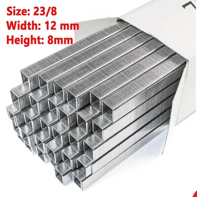 1000 x Pack Heavy Duty 8mm Staples Staple Gun Tacker Upholstery Pins ...