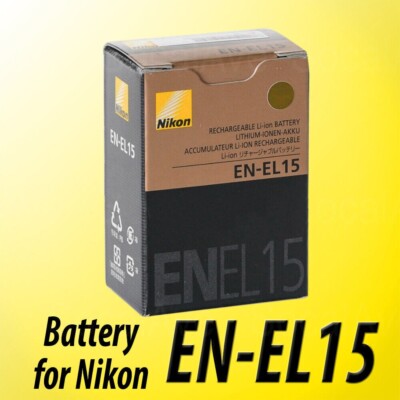 Original Nikon EN-EL15 Battery For Nikon D600 D800 D810 D850 D7000 ...