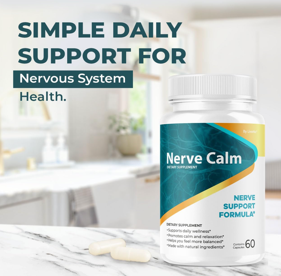 (5 Pack) Nerve Calm Capsules - Official NerveCalm Premium Formula ...
