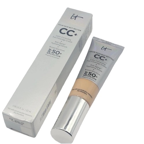 It Cosmetics SPF 50 CC+ Color Correcting Full Coverage Cream FAIR IVORY ...