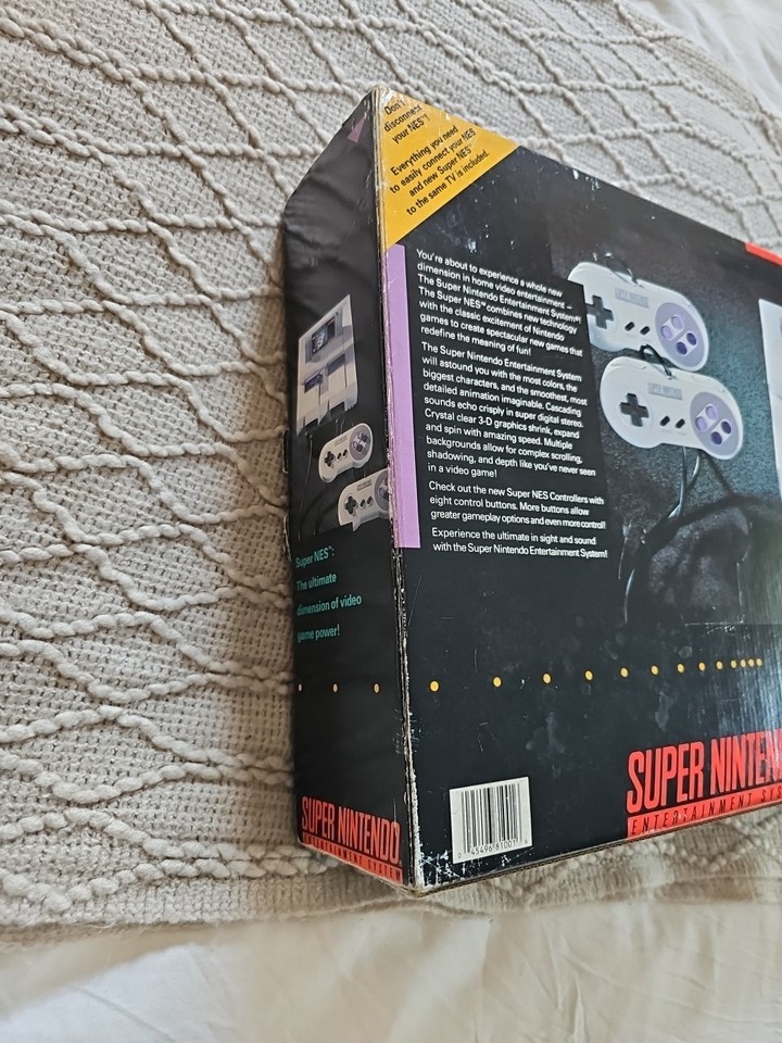 Super Nintendo SNES Console 1 Chip Complete In Box Cib Super Mario ...