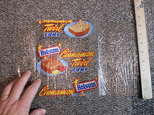 HOLSUM cinnamon twirl food bread loaf wrapper sample 1950s Pollack | eBay