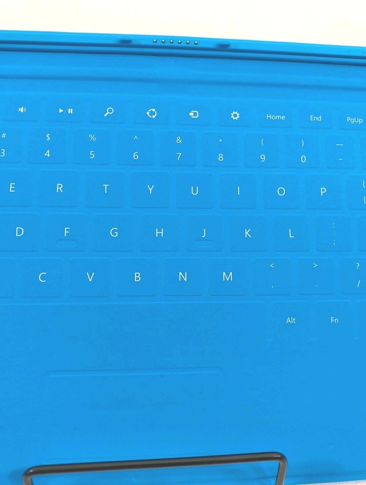 Microsoft Surface Touch Cover Keyboard Cyan Blue, Model 1515 D5S-00004 ...