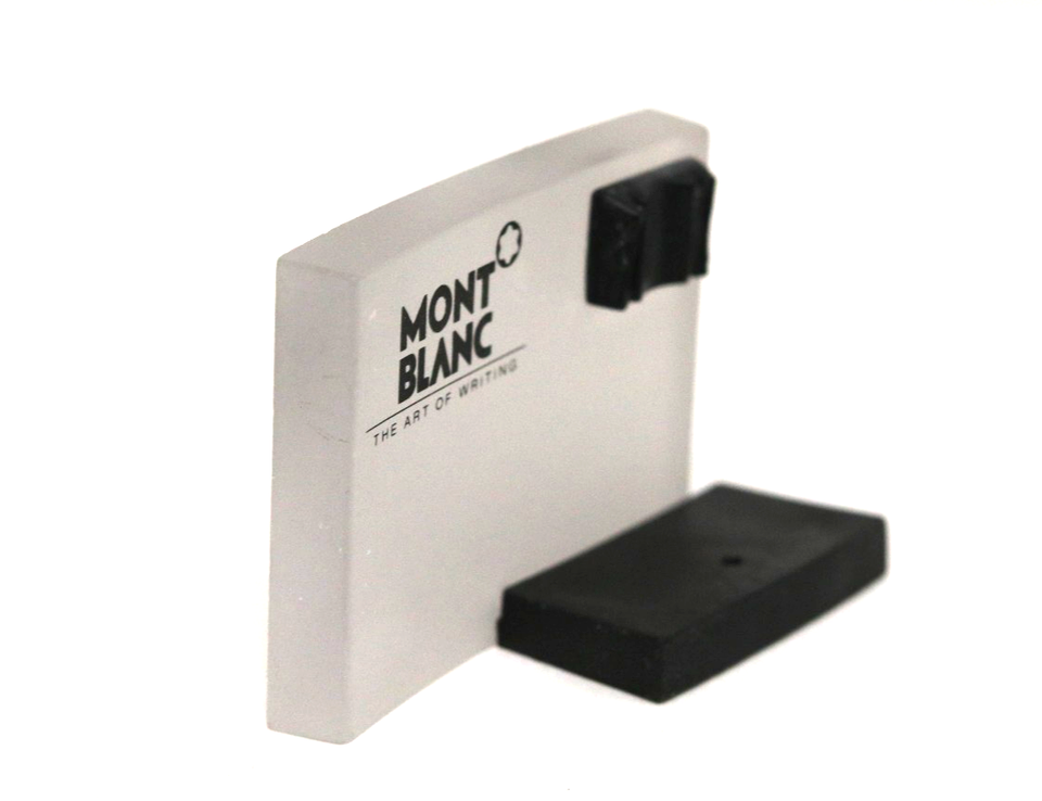 Old Stock Montblanc Pen Rest Stand Clear Lucite Display Pen - Damaged ...
