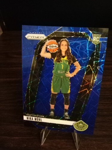 Nika Muhl Rookie Card 2024 Panini Prizm WNBA Blue Velocity image ...