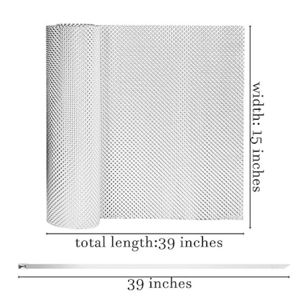 15 by 39 Inch Embossed Aluminum Exhaust Heat Shield Sheet for Car Heat ...