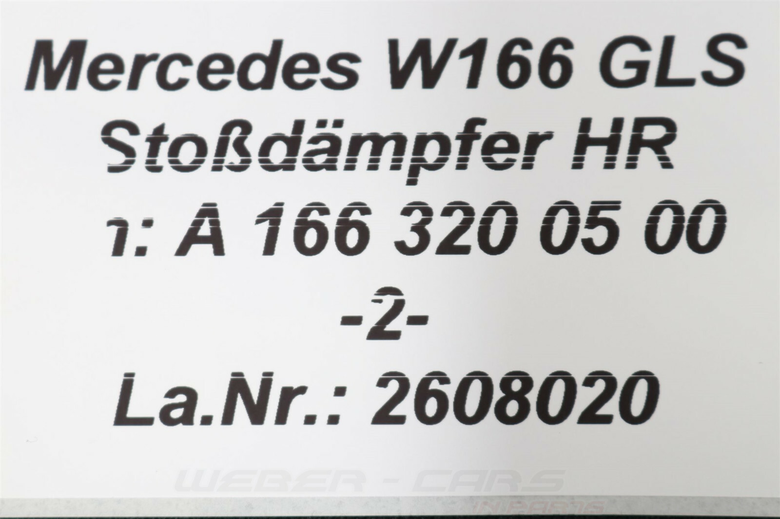 A1663200500 Mercedes X166 GLS Stoßdämpfer AIRMATIC Luft Federbein ...