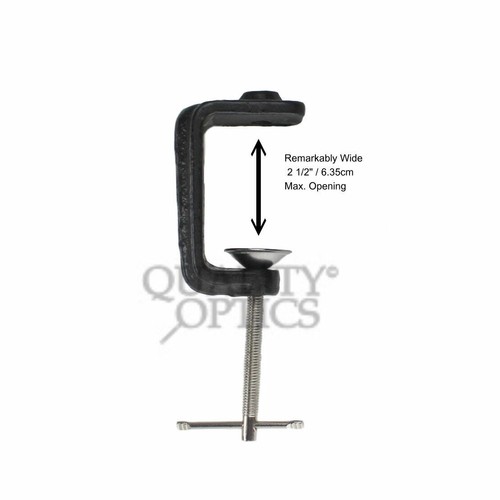 Solid Steel & Optical Glass Desktop Table Bench Clamp Mount Magnifier ...