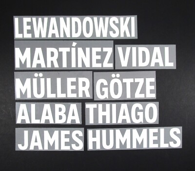 2018 2020 OFFICIAL SPORTING ID BAYERN MUNICH HOME 3RD PLAYER SIZE NAME ...