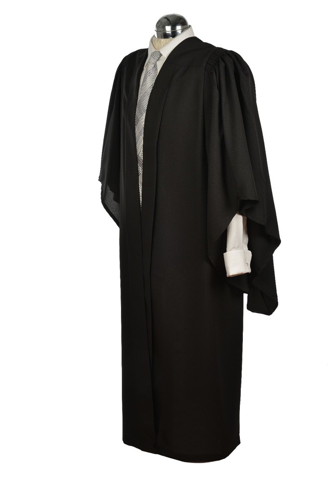 Graduation Gown Bachelors University Adult Fluted Academic Robe Masters ...