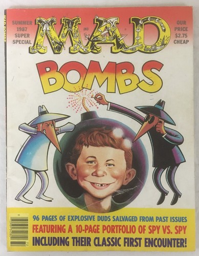 Vtg Mad Magazine 1987 Mad Bombs Summer Spy vs Spy Salvaged Duds FN 6.0 ...