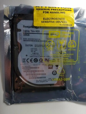 New-Genuine Seagate ST500LM021 Thin SSD 1KJ152-500 F/W: 0001SDM1 500GB ...