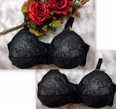 2pc Lot Instant Shaping By Plusform Wireless Black Half Lace Bra ...