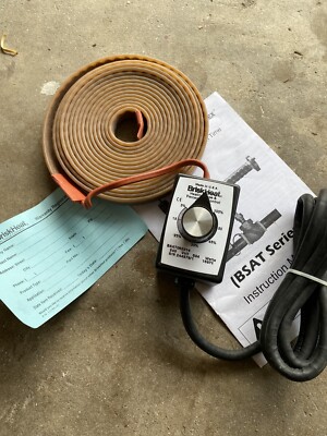 BRISKHEAT BBAT052014 Heating Tape, Controller ,504W 1/2 " X 168" 240 ...