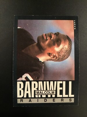 1985 Topps # 285 MALCOLM BARNWELL Rookie RC Los Angeles RAIDERS | eBay