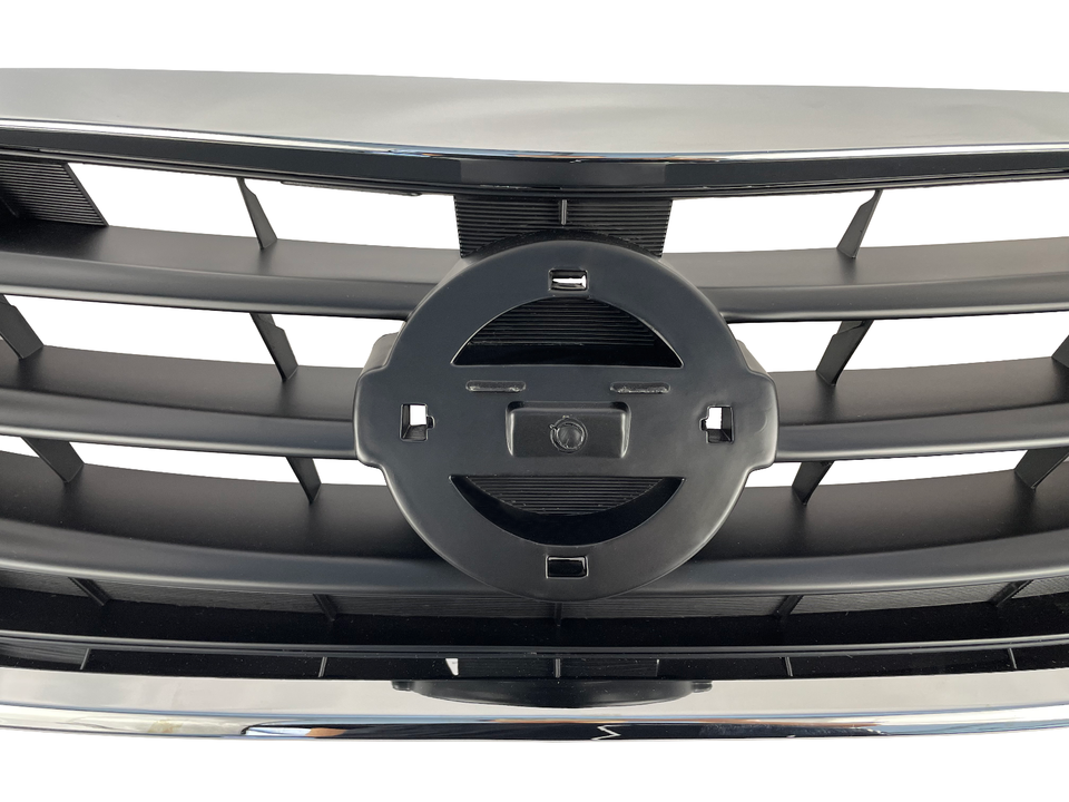 For 2013-2015 Nissan Altima Front Bumper Upper Grille Black w/ Chrome ...