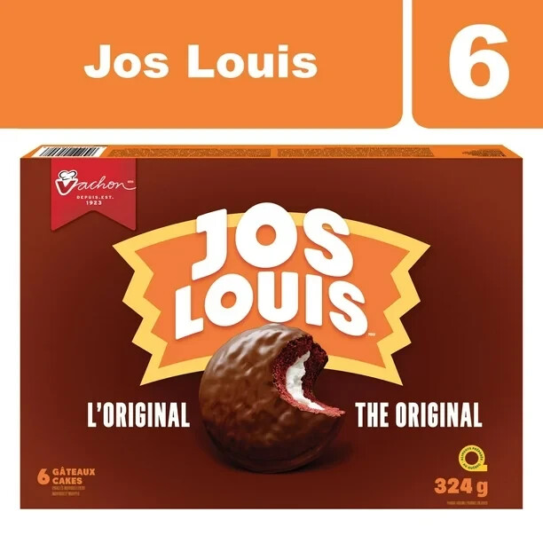 4 x Boxes Vachon ORIGINAL Jos Louis 6 Cakes Each 324g per box - Canada ...
