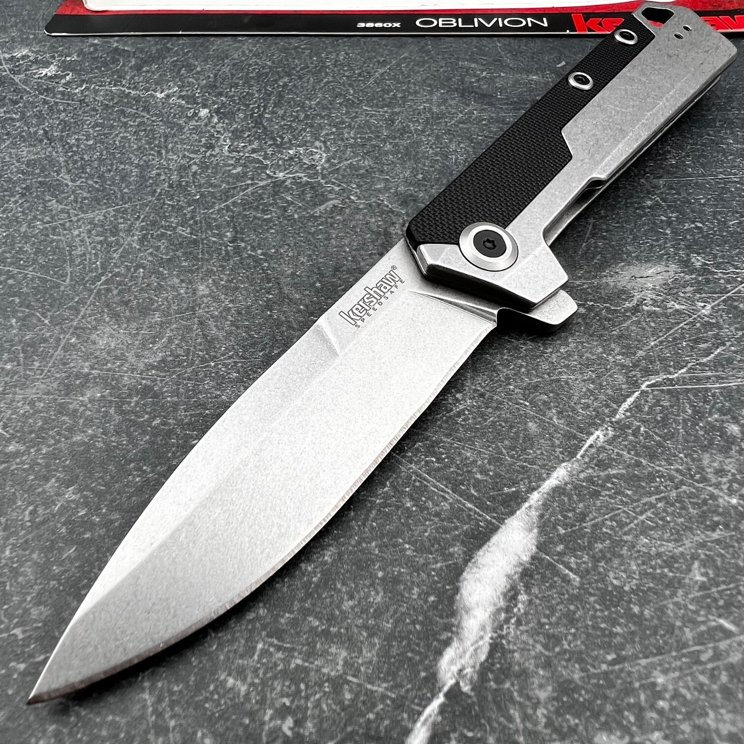 Kershaw Oblivion Assisted Opening Spear Point Blade EDC Folding Pocket Knife | eBay