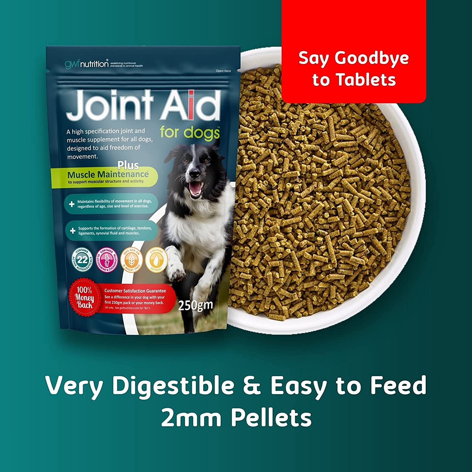 GWF Joint Aid For Dogs - Plus Muscle Maintenance - 500g Maintains ...