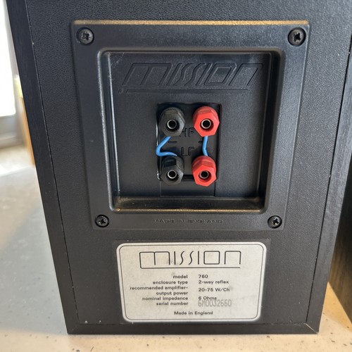 Mission 760 / 760iSE Stereo Bookshelf Speakers, Black Ash, upgraded | eBay
