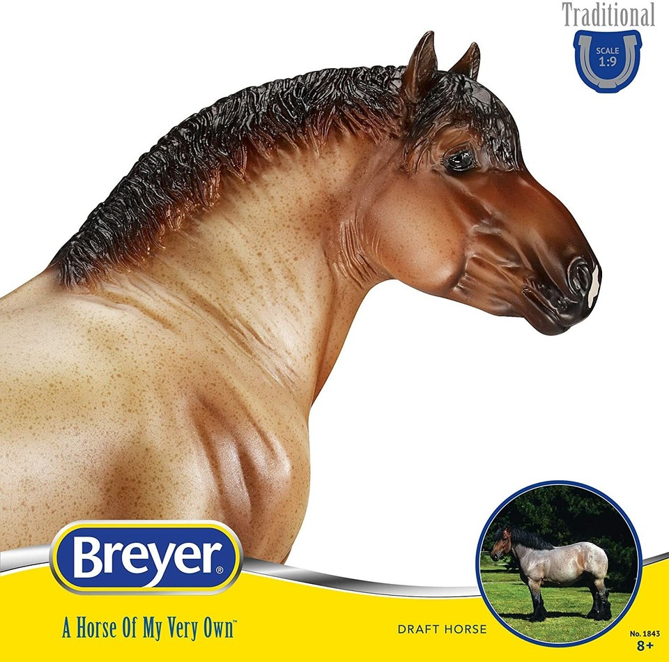 BREYER TRADITIONAL THEO ARDENNES DRAFT MODEL HORSE STALLION 1843, GEORG ...