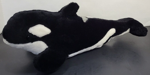 Sea World Orca Killer Whale Plush 13" Black White Stuffed Animal Toy | eBay