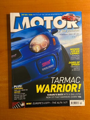 Motor magazine - February 2002 - Subaru WRX STi - AMG C32 vs BMW M3 ...
