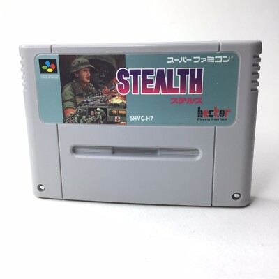 SFC SNES NINTENDO Stealth SHVC-H7 Japan War Game Retro Vintage | eBay