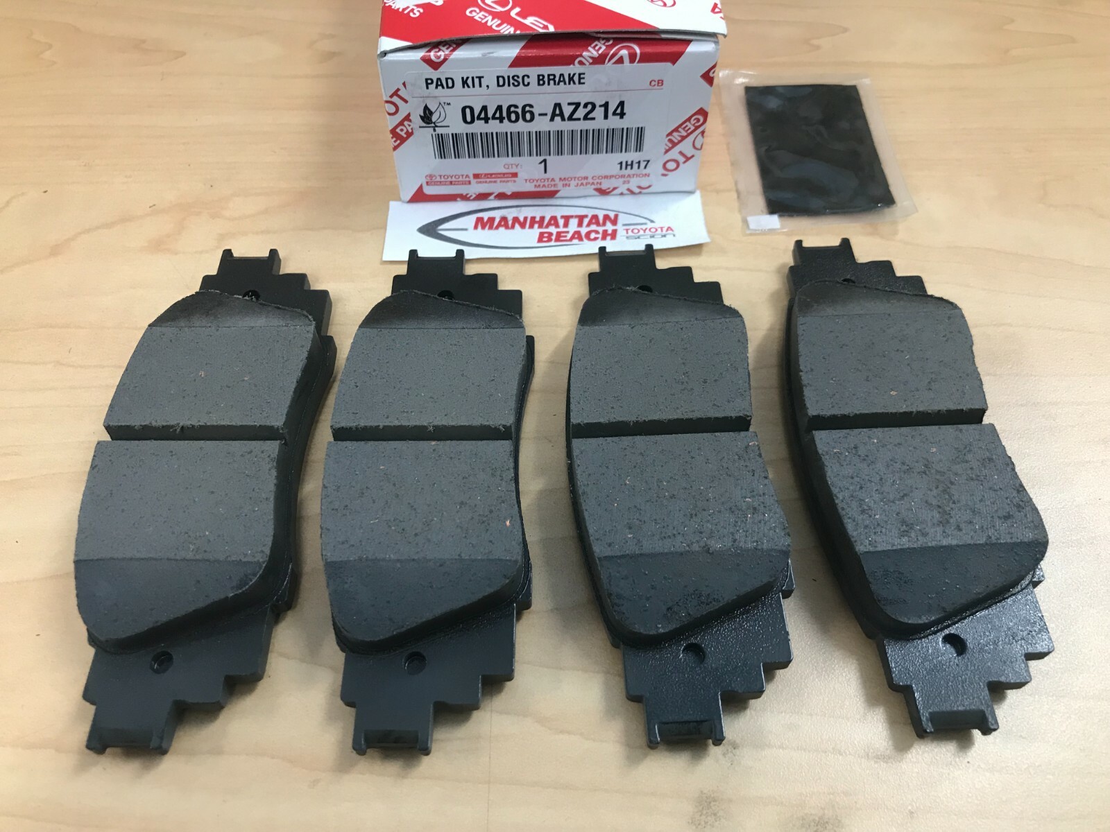 19-24 RAV4 & RAV4 HYBRID CERAMIC REAR BRAKE PADS GENUINE TOYOTA 04466 ...