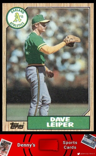 1987 Topps #441 Dave Leiper Oakland Athletics Baseball Card | eBay