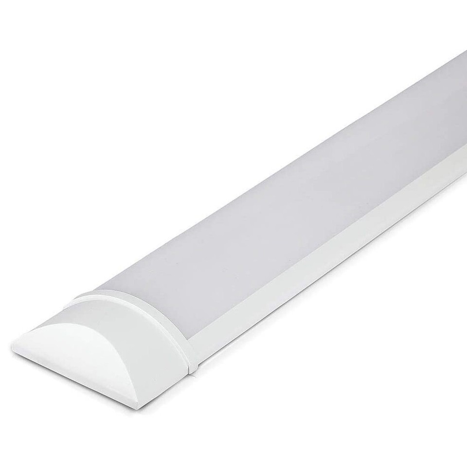 LED Batten Light 4000K White Light Fluorescent Strip Light Slim Fitting ...