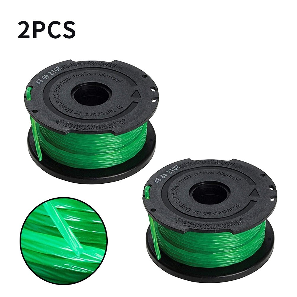 2 × Trimmer Parts Spool Lines For Black & Decker String Trimmers A6482 ...