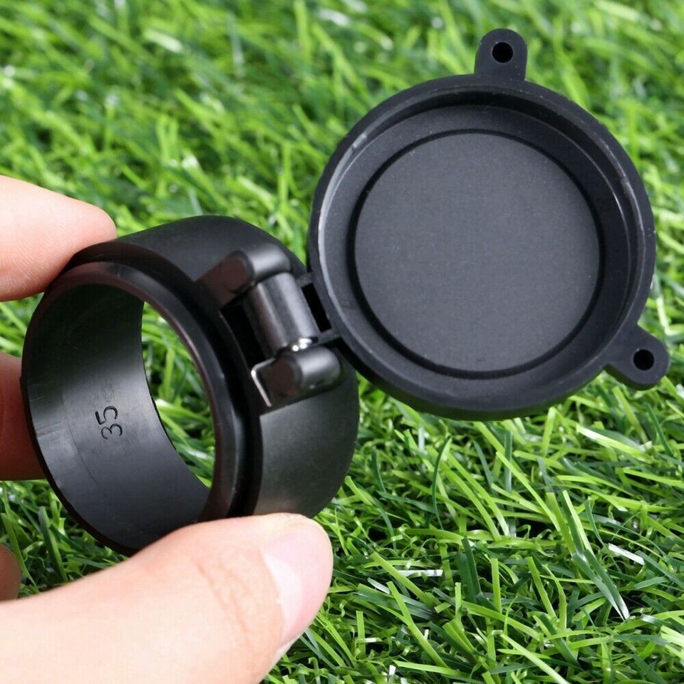 1x Flip Up Scope Covers Scope Protect Objective Cap Lens Cover for ...