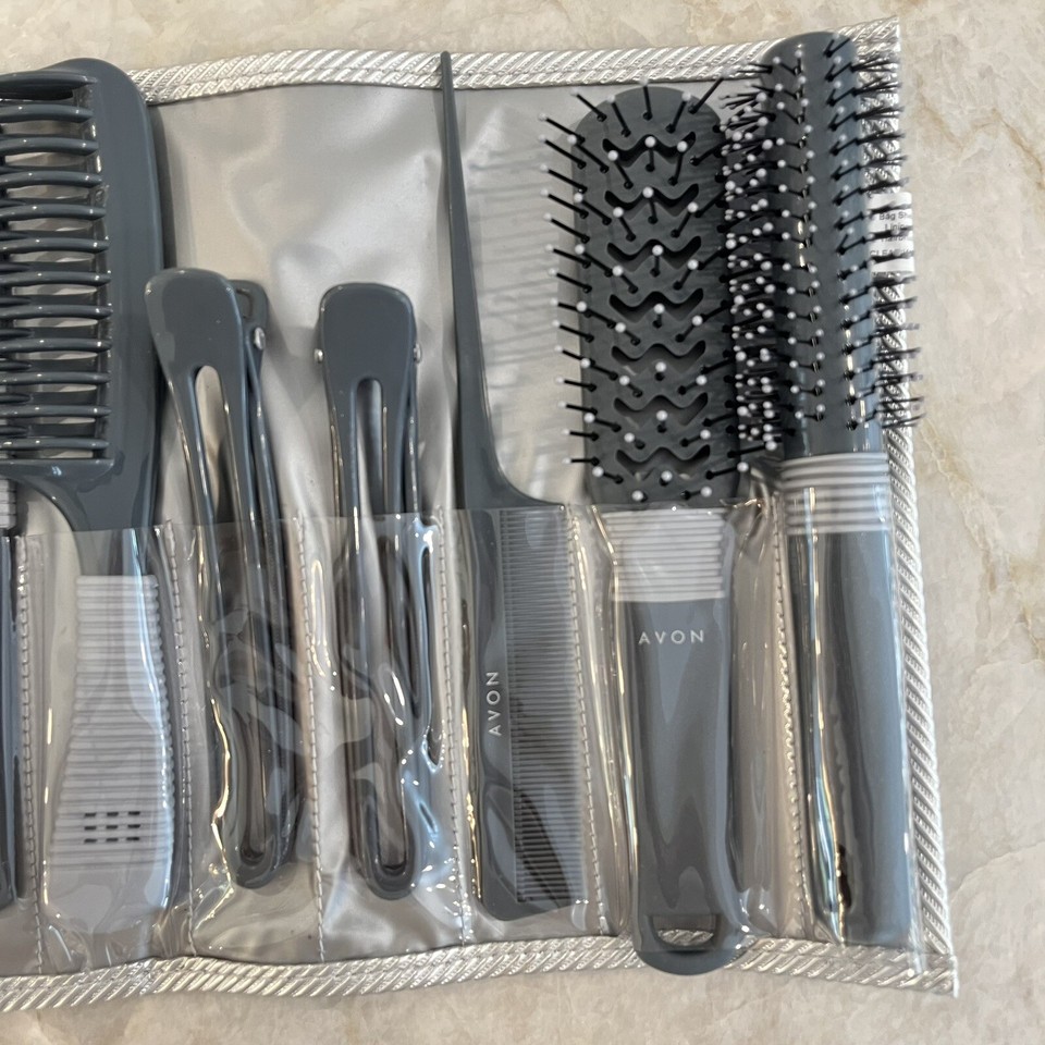 Rare Avon Techniques Styling Tool Kit Tri-Nutriv Formula 1998 -NEW- 8 ...