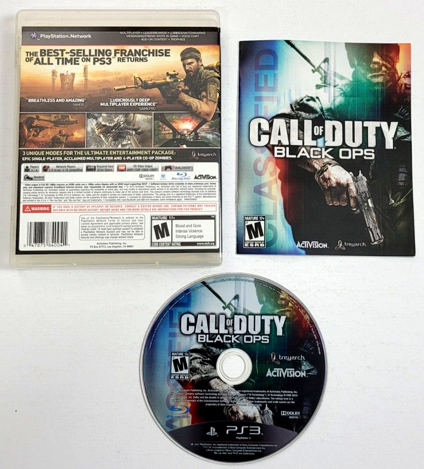 CALL OF DUTY: BLACK OPS - PS3 GAME - COMPLETE! PLAYSTATION 3 GAME | eBay