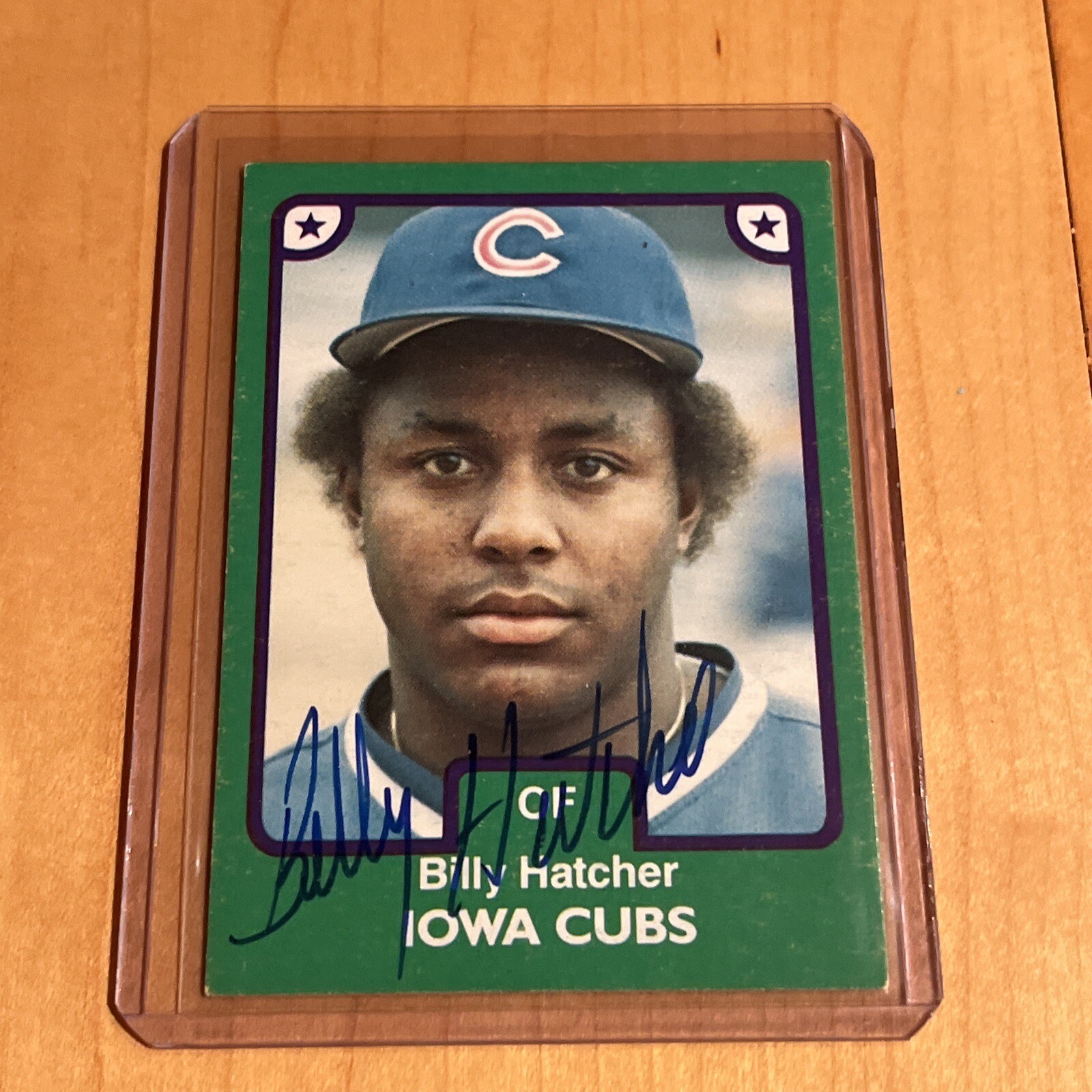 1984 TCMA Minor League Billy Hatcher RC AUTOGRAPH #24 Iowa Cubs 🔥🔥🔥 | eBay