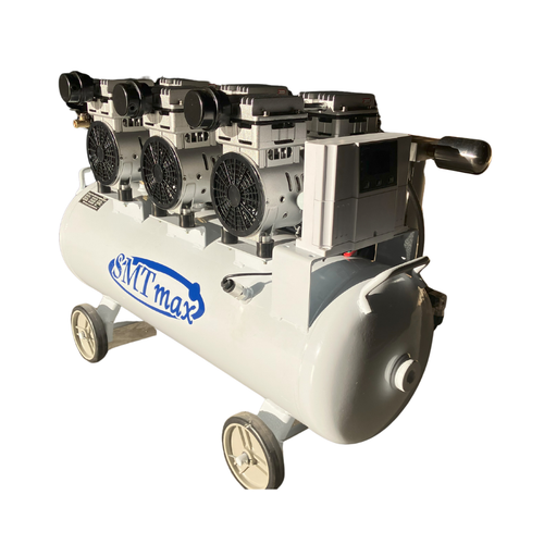 3HP, 18 Gallon, Oil Free & Noiseless Dental Air Compressor w/ auto ...